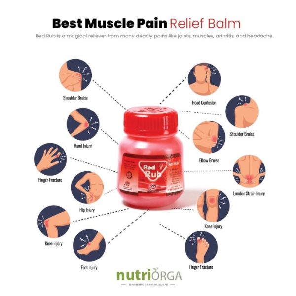 Buy Red Rub for Arthritis, Fast Balm for Pain | NutriOrga