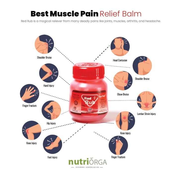 Buy Red Rub for Arthritis, Fast Balm for Pain | NutriOrga